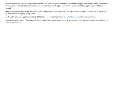 Initial Storage Configuration Dell Powerstore Microsoft Hyper V Best Practices Dell