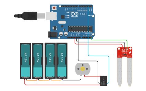 Circuit Design Irrigation System Schematics Tinkercad