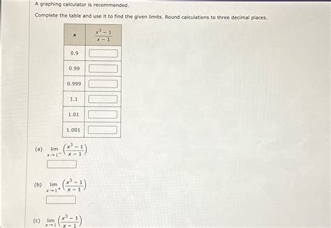 solved a graphing calculator is recommendedplete the
