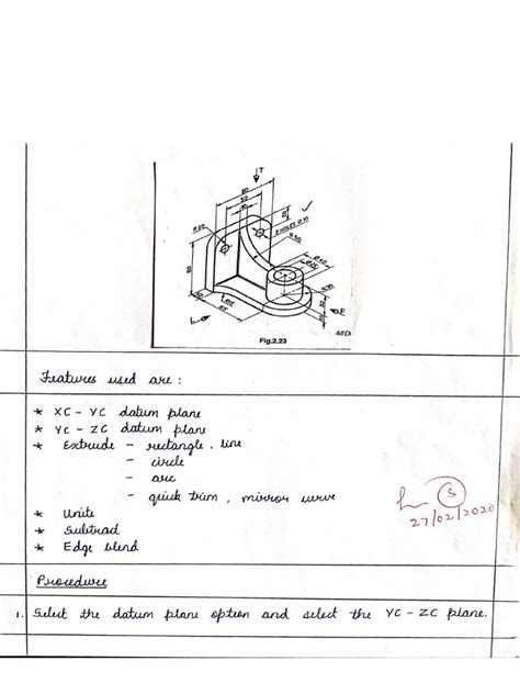 Nx Modelling Exercise 1 Pdf