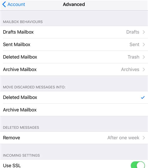 IPhone IPad Mailbox Behaviours IOS11 12 13 14 15 16 17