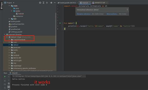 Unresolved Reference When Using A Local Jar In Kotlin Project Ides