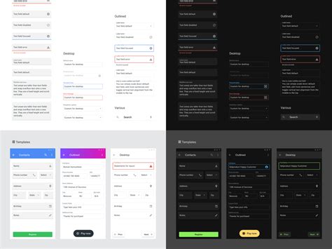 Figma Material Design Input Components By Roman Kamushken On Dribbble