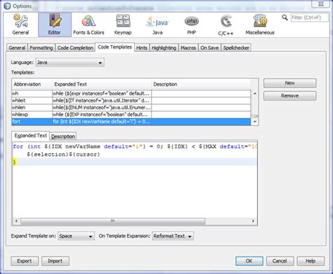 Inspired By Actual Events Bending NetBeans Code Templates To My Will