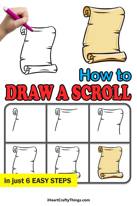 Scroll Drawing How To Draw A Scroll Step By Step 58 Off