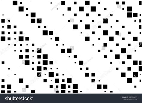 Monochromatic Abstract Square Pattern Background Vector Stock Vector