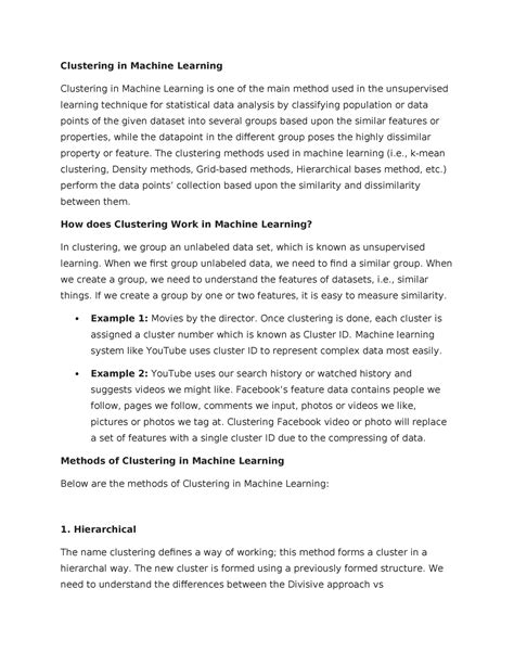 Clustering In Machine Learning Clustering In Machine Learning