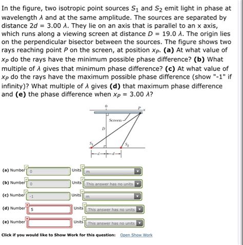Solved In The Figure Two Isotropic Point Sources S1 And S2