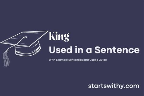 King In A Sentence Examples 21 Ways To Use King