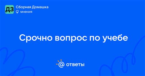 Срочно вопрос по учебе Pavapepe Gemabode Ответы Mail