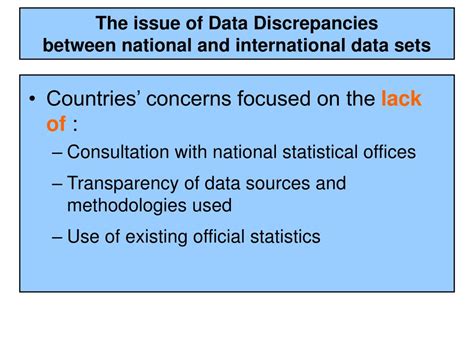 Ppt Addressing Data Discrepancies What We Found And How We Dealt