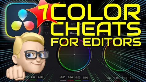 Color Page Cheats For Editors In Davinci Resolve Youtube