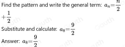 solved find the 8th term in the arithmetic sequence 1 6 4 2 10 4 3