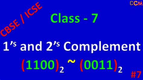 1s Complement And 2s Complement 1s Complement 2s Complement How