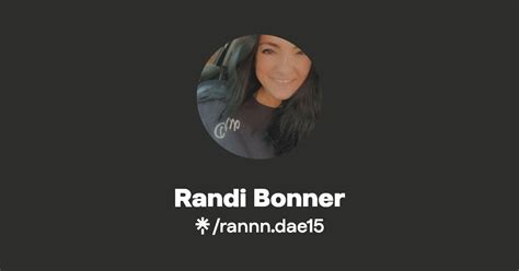 Randi Bonner Instagram Tiktok Linktree