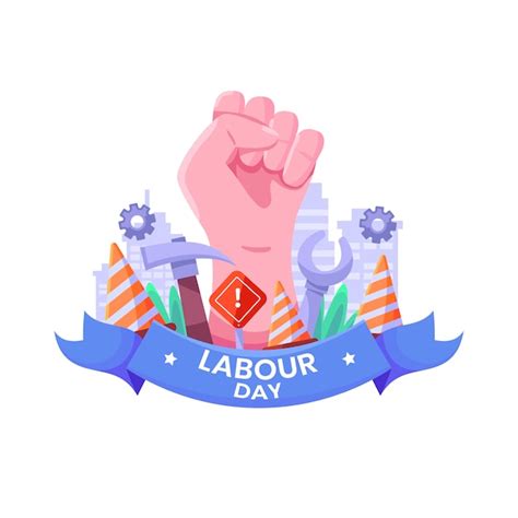 Free Vector Flat Design Labour Day Unity