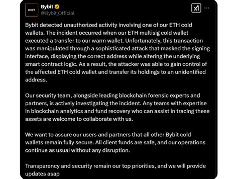 Security Breach At Bybit What We Know So Far