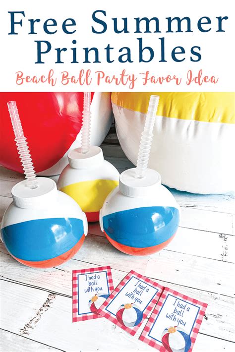 Free Beach Party Printables Everyday Party Magazine Beach Ball