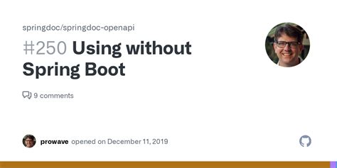 Using Without Spring Boot Issue Springdoc Springdoc Openapi GitHub