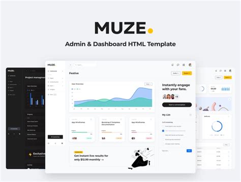 Muze Admin Dashboard Template Bootstrap 5 Html Admin Dashboard Template