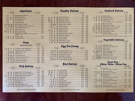 Menu At Chef Chens Chinese Restaurant Vacaville