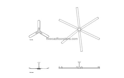 Ceiling Fan Elevation Cad Block Free Download