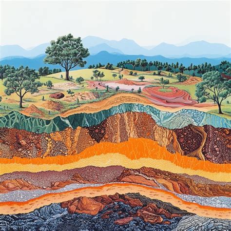 Erosion And Sedimentary Layers Illustrating The Processes Of Erosion And Sediment Deposition In