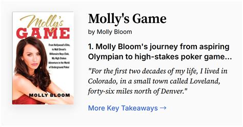 Mollys Game By Molly Bloom Summary Audio Quotes Faq