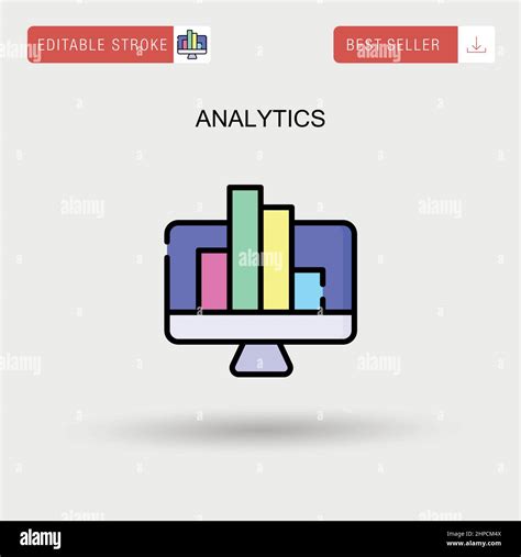 Analytics Simple Vector Icon Stock Vector Image And Art Alamy