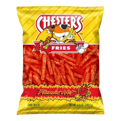 Chesters Flamin Hot Cheetos Fries Corn Snacks Crunchy Party Sz 8 5
