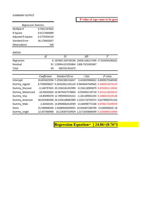 Regression Pdf Errors And Residuals Coefficient Of Determination