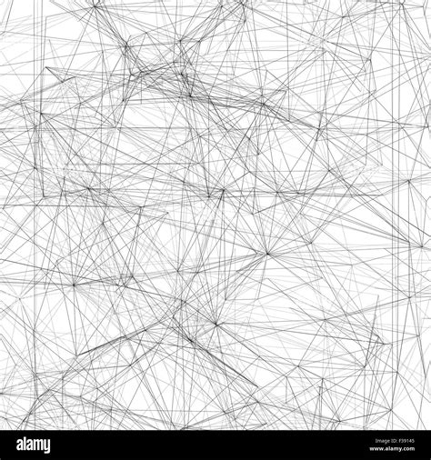 Abstract Digital Background With Black Wire Frame Mesh Over White Background 3d Illustration