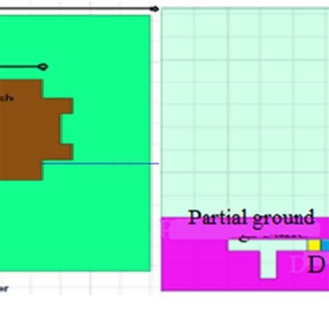 Schematic Structure Of The Proposed Antenna A Top View B Bottom View