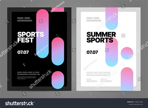 Poster Layout Design Abstract Dynamic Lines Stock Vector Royalty Free