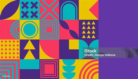 기하학적 밝은 추상적 배경 다채로운 패턴의 최소한의 기하학적 포스터 현대적인 기하학적 그래픽을 사용한 디자인 템플릿 0명에 대한