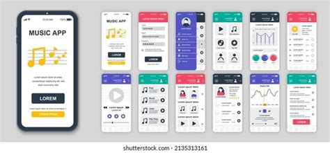 Set Ui Ux Gui Screens Delivery Stock Vector Royalty Free 2135313165 Shutterstock