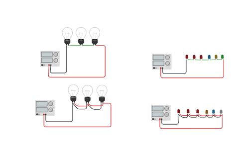 circuit design circuito en serie y circuito en paralelo tinkercad