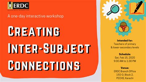 Workshop Creating Inter Subject Connections Erdc
