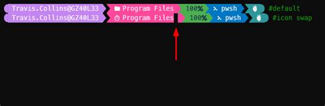 gaps in powerline segments when using certain icons · issue 226