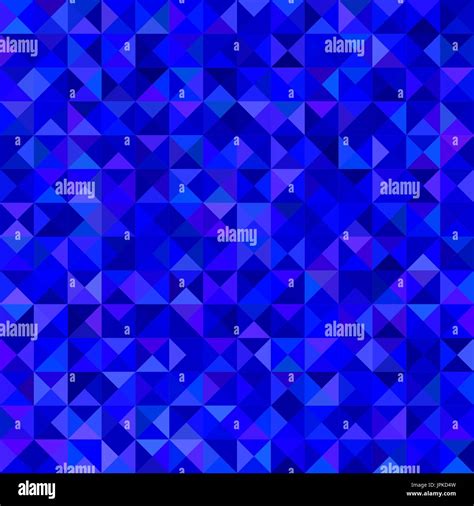 Abstract Triangle Mosaic Background Vector Graphic From Triangles In Blue Tones Stock Vector