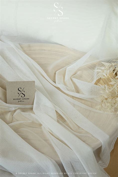 Buy Ivory Power Mesh High Elastic Material For Bridal And Body Shaping Secret Spark Fabrics