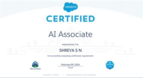 Shreya S N On Linkedin Thrilled To Announce That Ive Successfully Cleared The Salesforce…