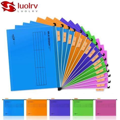 Luolrv A4 Suspension Files Suspended Type Pvc A4 Quick Labor Folder With Hook A4 Color Random