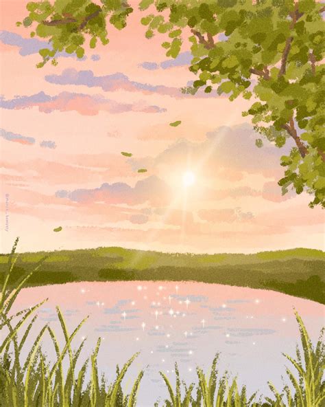 🫧 마치봄블리 L 일러스트레이터•외주•협업 토요일에 만난 핑크 하늘 다시 떠올리며 평생 남을 수 있게 그림으로 남기기☁️🩷 오랜만에 마치봄블리 브러시와 함께했습니다🤍