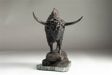 Bison Latifrons Sculpture In Bronze