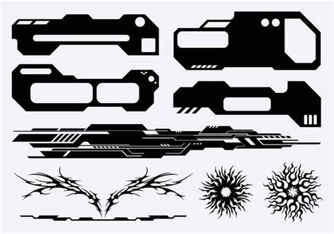 Cyberpunk Symbols Vector Art Icons And Graphics For Free Download