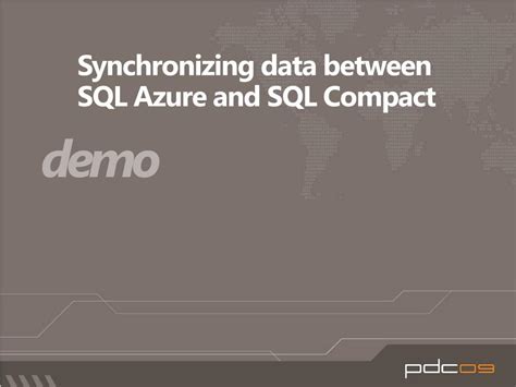 Ppt Using The Microsoft Sync Framework To Connect Apps To The Cloud
