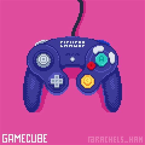 Gamecube Pixel Controller Artwork In Pixaki App