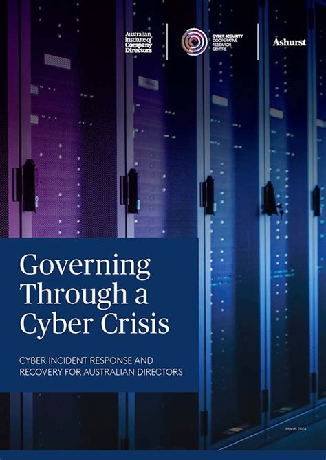 Governing Through A Cyber Crisis Cyber Incident Response And Recovery