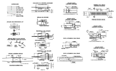 Concrete Area Detail With Construction Design Dwg File